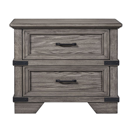 Click here for Central Park 2-Drawer Nightstand  One Size  Gray prices