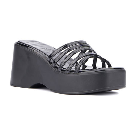Click here for Womens Olivia Miller Dreamer Wedge Sandals prices