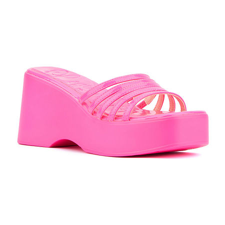 Click here for Womens Olivia Miller Dreamer Wedge Sandals prices