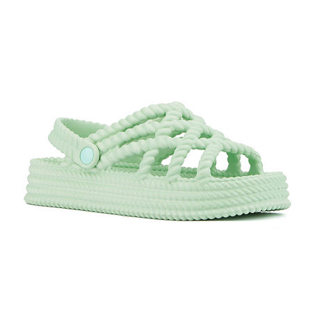 Click here for Womens Olivia Miller Jazzy Platform Slingback Sand... prices