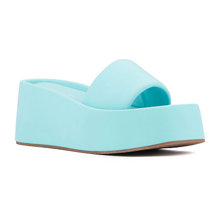 Click here for Womens Olivia Miller Uproar Wedge Sandals prices