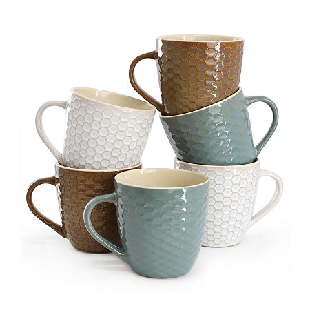 Click here for Elama Honey Bee 6 Piece Assorted 6-pc. Geometric C... prices