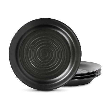 Stone Lain Orbit Dinner Plates  Set of 4 - Charcoal