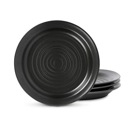 Stone Lain Orbit Salad Plates  Set of 4 - Charcoal