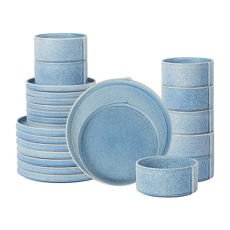 Stone Lain Bao 24 Pc. Dinnerware Set  Service for 8 - Blue