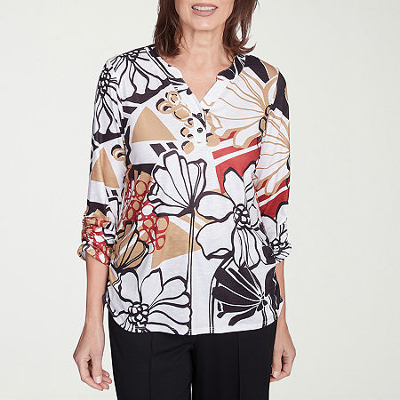 Click here for Alfred Dunner Natural Instinct Womens Crew Neck 3/... prices