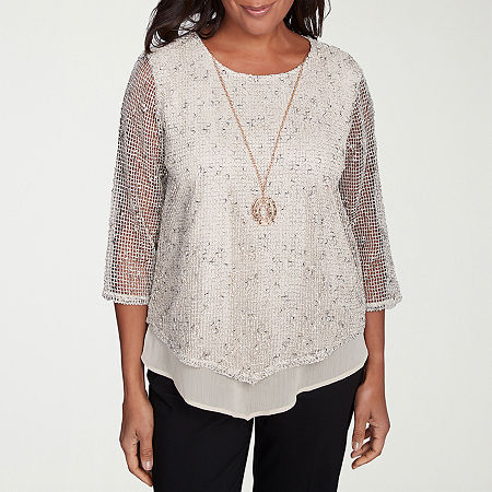 Click here for Alfred Dunner Natural Instinct Womens Crew Neck 3/... prices