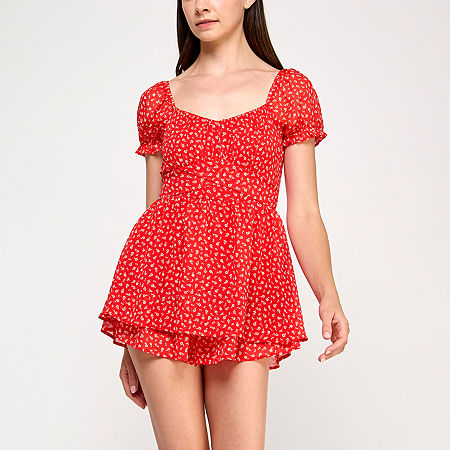 Click here for Trixxi Womens Short Sleeve Juniors Romper  X-small... prices