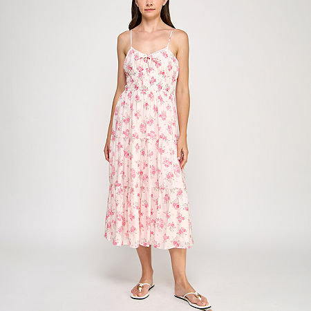 Click here for Trixxi Womens Sleeveless Floral Midi Juniors Fit +... prices