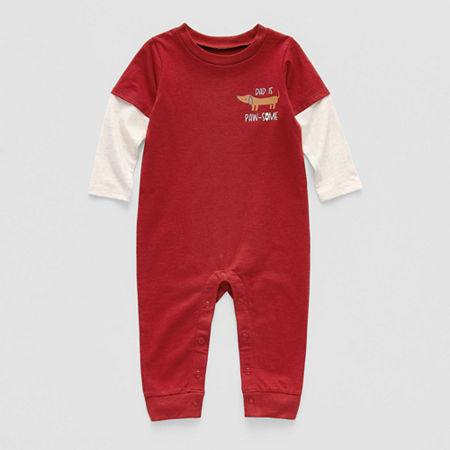Click here for Okie Dokie Baby Boys Round Neck Long Sleeve Jumpsu... prices