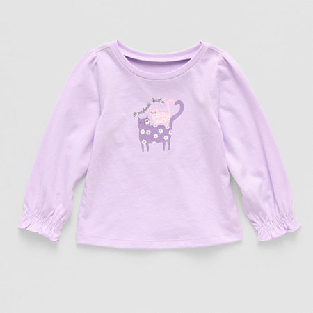 Click here for Okie Dokie Baby Girls Round Neck Long Sleeve Graph... prices