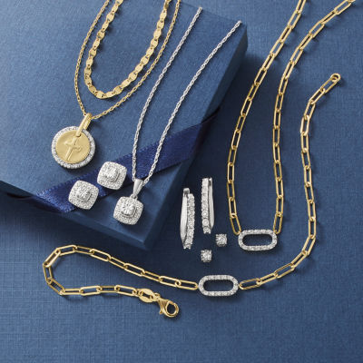YES, PLEASE! 2-pc. Diamond-Accent Necklace Set in 14K Gold Over Silver ...