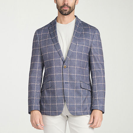 Click here for The Savile Row Co Mens Windowpane Modern Fit Sport... prices