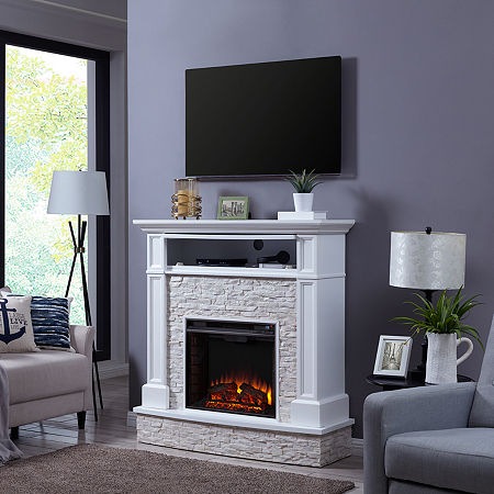 Click here for Jex Electric Fireplace  One Size  White prices