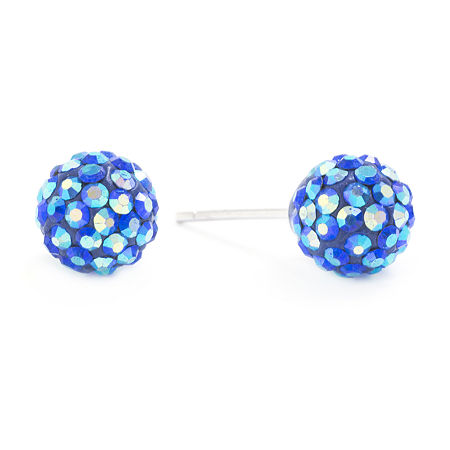 Click here for Silver Treasures Blue Crystal Sterling Silver 8mm... prices