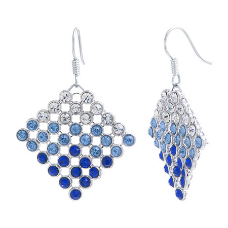 Click here for Sparkle Allure Womens Blue Crystal Pure Silver Ove... prices