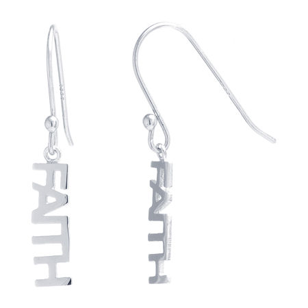 Click here for Silver Treasures Faith Womens Sterling Silver Drop... prices