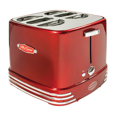 Click here for Nostalgia Pop-Up Hot Dog Toaster  One Size  Red prices