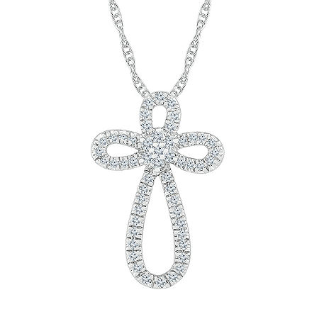 Click here for Womens 1/3 CT. T.W. Natural White Diamond 10K Whit... prices