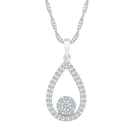 Click here for Teardrop Womens 3/8 CT. T.W. Natural White Diamond... prices