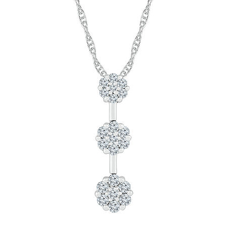 Click here for Linear Womens 1/2 CT. T.W. Natural White Diamond 1... prices