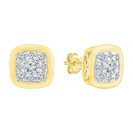 Click here for 5/8 CT. T.W. Natural White Diamond 10K Gold 8.7mm... prices