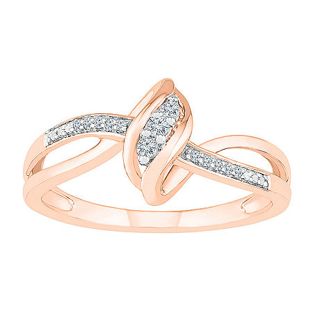 Click here for Womens Diamond Accent Natural White Diamond 10K Ro... prices