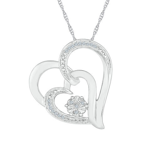 Click here for Womens Diamond Accent Natural White Diamond Sterli... prices