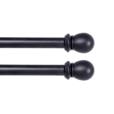 Click here for Kenney Scroll Ball Double Curtain Rod  One Size  B... prices
