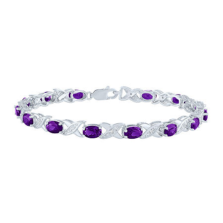 Click here for Womens Diamond Accent Genuine Purple Amethyst Ster... prices