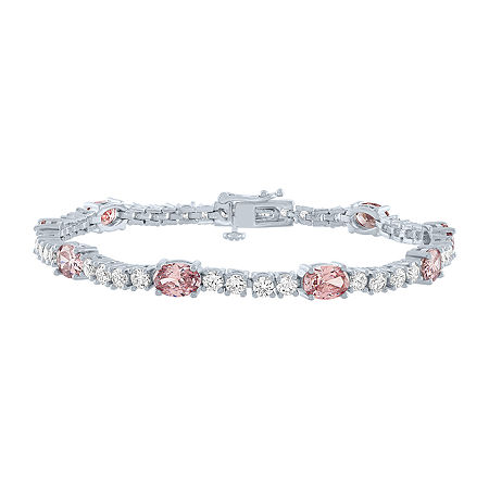 Click here for Gemstone Pure Silver Over Brass Tennis Bracelet  O... prices