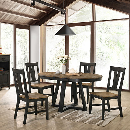 Click here for Napa 5-Pc Dining Set with Splat Back Chairs  One S... prices