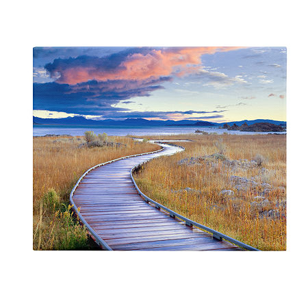 Click here for Stupell Industries Coastal Boardwalk Sunset Canvas... prices