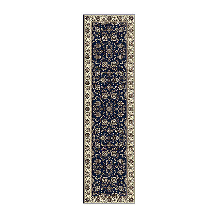 Closeout! Km Home Pesaro Sarouk 22 x 77 Runner - Denim