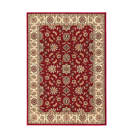 Closeout!! Km Home Pesaro Meshed Red 33 x 411 Area Rug - Red