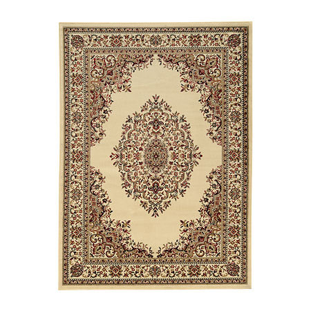 Click here for Closeout! Km Home Pesaro 55x77 Area Rug - Ivory prices