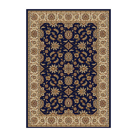 Closeout! Km Home 1592/1081/Navy Pesaro Blue 55 x 77 Area Rug - Blue