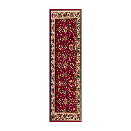 Closeout!! Km Home Pesaro Meshed Red 22 x 77 Runner Area Rug - Red
