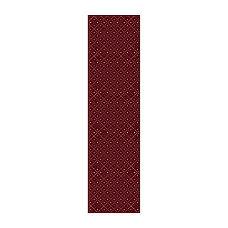 Closeout! Km Home 782/1714/Red Pesaro Red 22 x 77 Runner Rug - Red