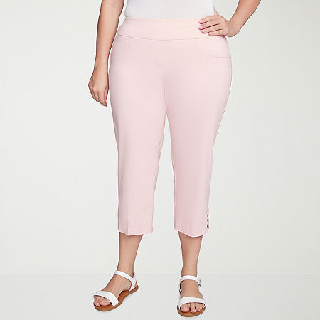 Click here for Hearts Of Palm Womens Plus Straight Mid Rise Capri... prices