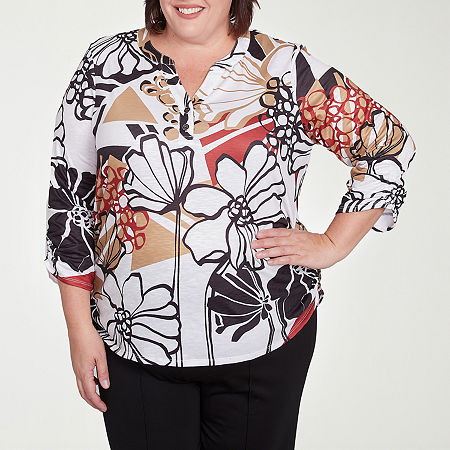 Click here for Alfred Dunner Natural Instinct Womens Plus Crew Ne... prices