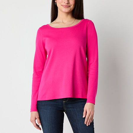 Click here for St. Johns Bay Womens Easy-on + Easy-off Crew Neck... prices