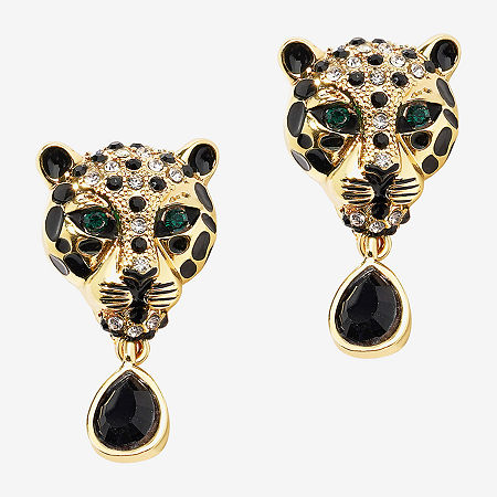 Click here for Bijoux Bar Gold Tone Leopard Womens Multi Color Dr... prices