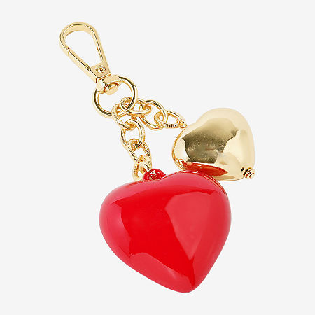Click here for Bijoux Bar Gold Tone Heart Bag Charm  One Size  Br... prices