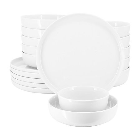 Click here for Elama Duncan 18 Piece White 18-pc. Porcelain Dinne... prices