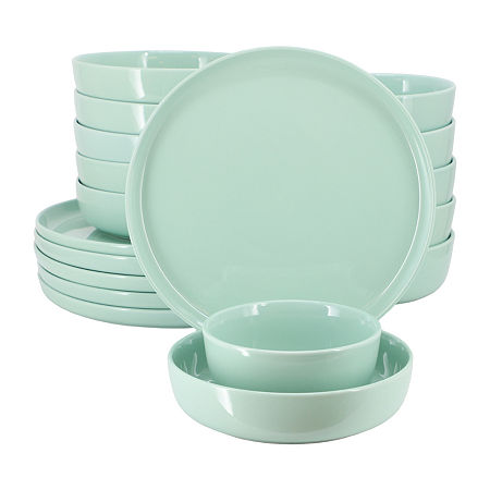 Click here for Elama Duncan 18 Piece Mint 18-pc. Porcelain Dinner... prices