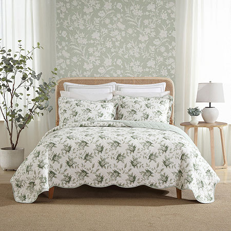 Laura Ashley Portland Floral Reversible Quilt Sets