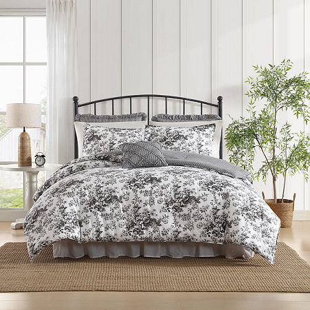 Laura Ashley Toile Delight Cotton Comforter Bonus Set