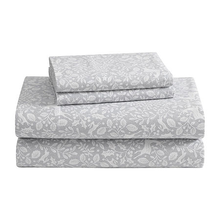 Click here for Laura Ashley Deer Dance Sheet Set  One Size  Gray prices
