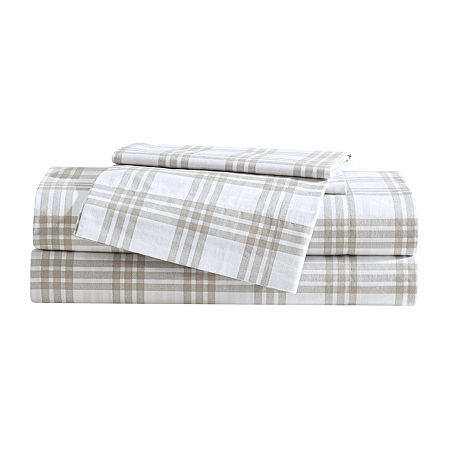 Eddie Bauer Printed 100 Cotton Percale 4-Pc. Sheet Set  Queen - Blue